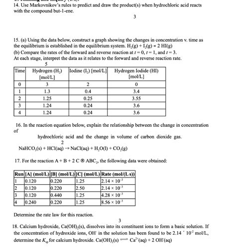 SOLVED Use Markovnikov Rules To Predict And Draw The Product S When Hydrochloric Acid