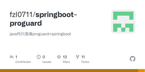 GitHub - fzl0711/springboot-proguard: java代码混淆proguard+springboot