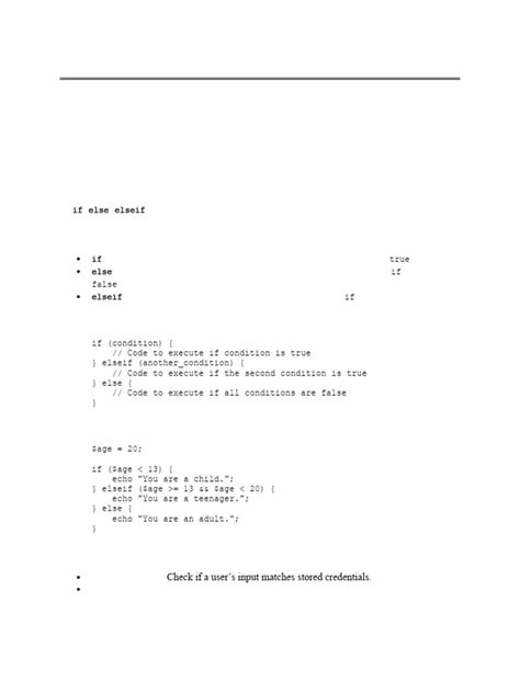 Php Decision Making And Loops Pdf Control Flow Computer Programming