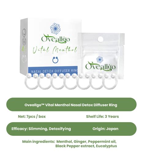 Oveallgo™ Vital Menthol Nasal Detox Diffuser Ring Wizzgoo