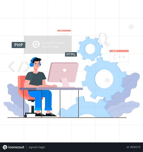Male Developer Animation Free Download Design And Development Animations Iconscout