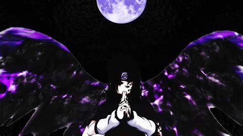 [1920x1080] Sasuke Under The Moon Scrolller