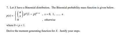 Solved Let X Have A Binomial Distribution The Binomial Chegg Com