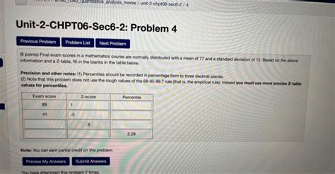Solved Unit CHPT Sec Problem Previous Problem Chegg Com
