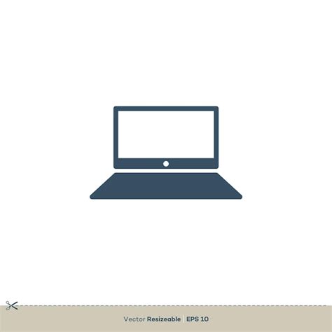 Premium Vector Laptop Vector Template Computer Icon Logo Illustration