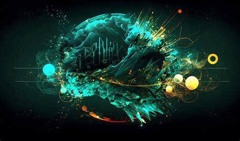 Premium Photo Hightech Representation Of Technological Information Through A Dynamic Graph On