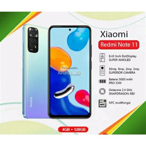 Jual Xiaomi Redmi Note 11 4 128 Garansi Resmi Shopee Indonesia