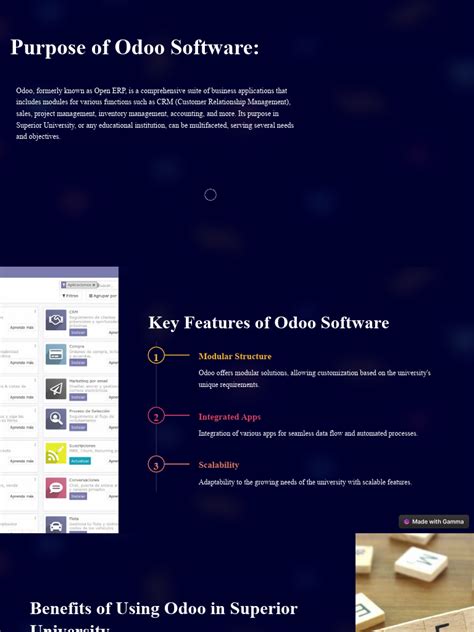 purpose of odoo system at superior university pdf customer
