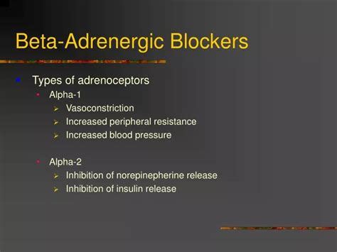 Ppt Beta Adrenergic Blockers Powerpoint Presentation Free Download