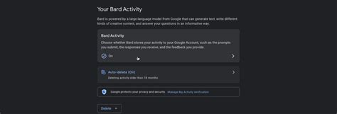 How To Delete Your History And Activity Data On Google Bard