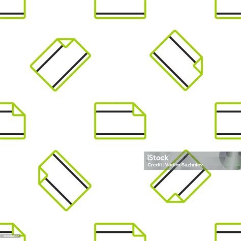 라인 종이 접착 스티커 곡선 모서리 아이콘 흰색 배경에 분리 된 완벽 한 패턴 벡터 공란에 대한 스톡 벡터 아트 및 기타 이미지 공란 굽은 그림자 Istock