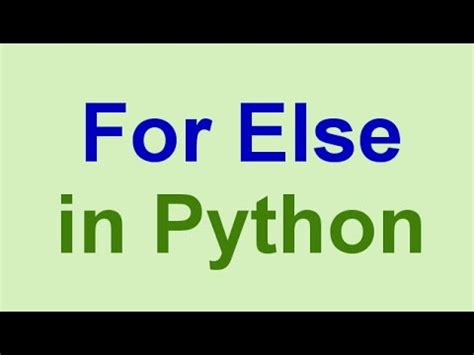 Python Tips Tricks For Else In Python QuadExcel