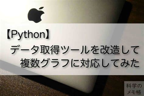 MatplotlibPythonデータ取得ツールを複数グラフに対応してみた 科学のメモ帳