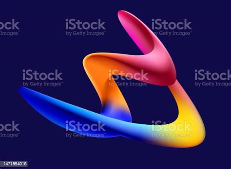 3d 다채로운 트위스트 리본입니다 액체 기하학적 모양 비틀어진에 대한 스톡 벡터 아트 및 기타 이미지 비틀어진 0명 3차원 형태 Istock