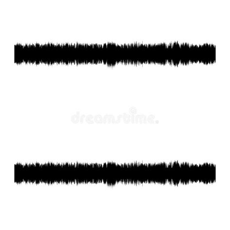 Sound Wave Vector Illustration Audio Waveform Black Design Music Frequency Pulse Graphic Stock