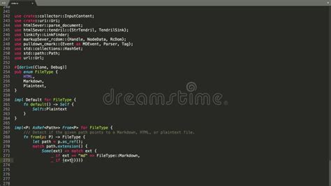 Efecto De Escritura De Código Fuente De Lenguaje De Programación De