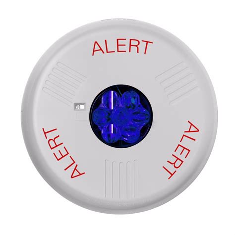 Elstwc Alb Eluxa White Ceiling Fire Alarm Strobe Light 24v Blue