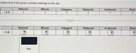 [answered] determine if the given number belongs to the set natural 5 6