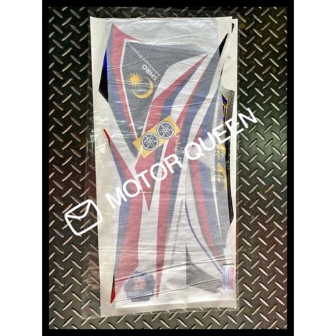 Stripe Sticker Cover Set Yamaha Lc135 V8 Fi 5mro Malaysia Edition