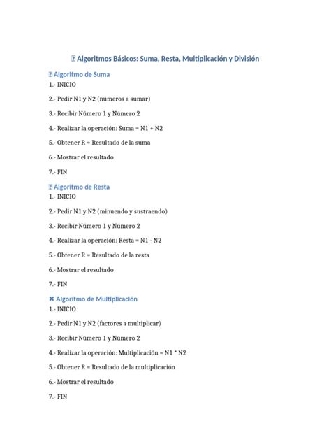 Algoritmos Matematicos Completos Pdf