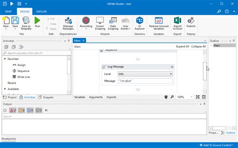 UiPath Studio No Logs Showing When Running The Progress Not Able To Debug Help UiPath