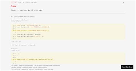 threejs react forked codesandbox