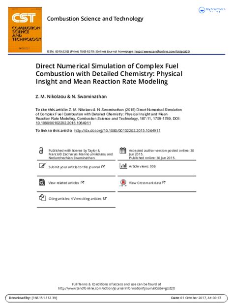 pdf direct numerical simulation of complex fuel combustion with