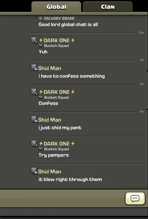 Behave Like The Comment Section Is Global Chat Rclashofclans