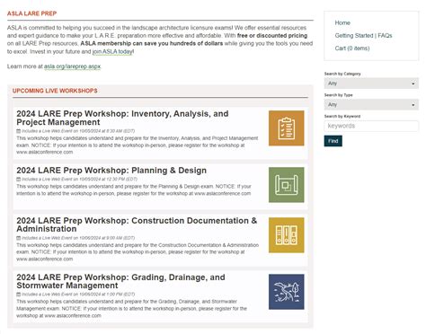October Lare Prep Workshops W Asla Virtual And In Person