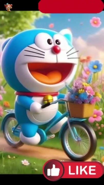 Draemon Sing Song With Riding Bicycle I Doraemon Opening Song Hd