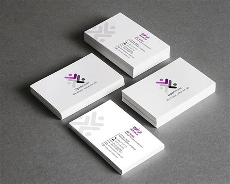 نمونه کار طراحی کارت ویزیت چاپ و تبلیغات روشا