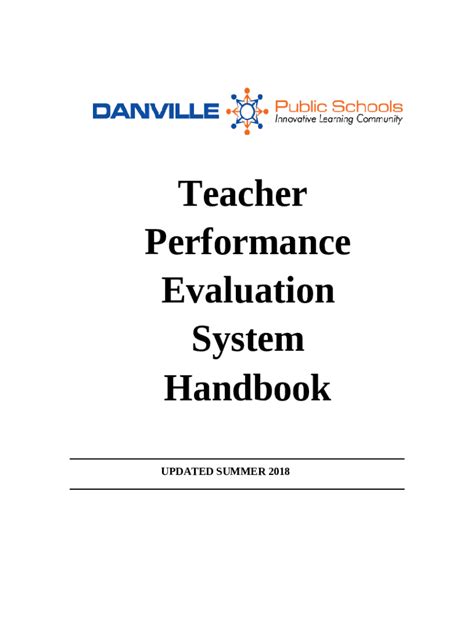 Charlotte Danielson Education Framework For Teaching Doc Template