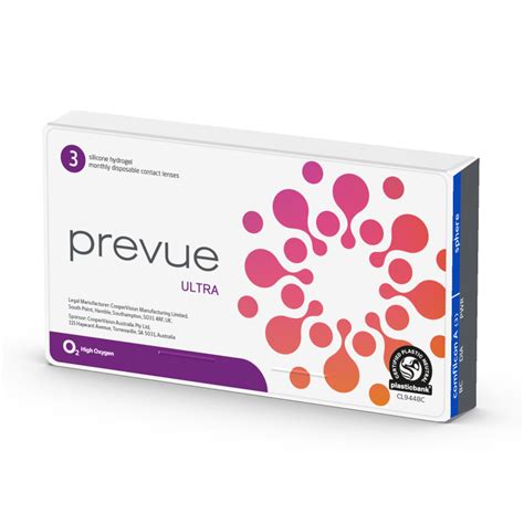 Prevue Ultra Monthly 3pk The Optical Co