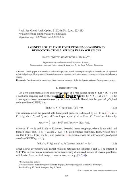 A General Split Fixed Point Problem Governed By Demicontractive