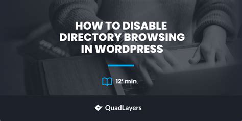 How To Disable Directory Browsing In Wordpress Quadlayers