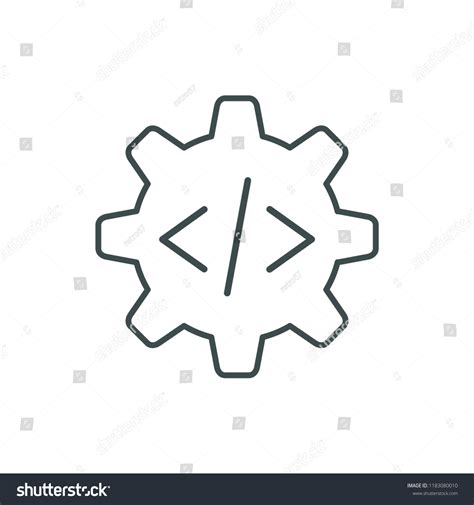 Code Coding Programming Logo Vector Icon เวกเตอร์สต็อก ปลอดค่า