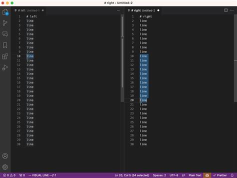 Bug Start Of Visual Selection Of Previous Group Becomes Start Of