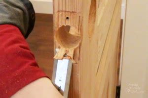 How To Drill New Door Knob Holes Pretty Handy Girl