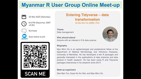 Myanmar R Basics Webinar Series Entering Tidyverse Data