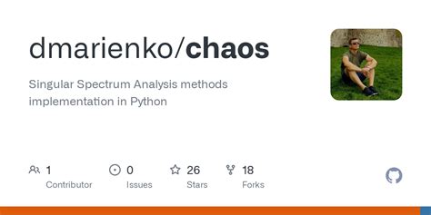Github Dmarienko Chaos Singular Spectrum Analysis Methods Implementation In Python