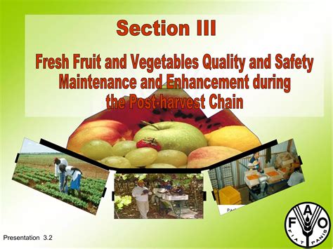 Fresh Fruit And Vegetable Quality And Safety Ppt