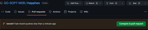 github go sopt web notice pr ‼ 과제를 pull request 로 제출하는 방법입니다