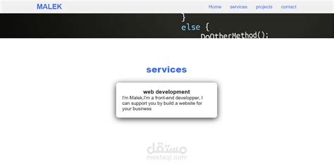 عمل موقع الكتروني باحترافية عن طريق Html Css Javascript Bootstrap مستقل