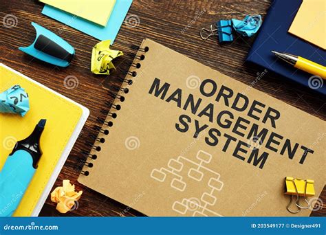 Order Management System Oms Papers With Charts Stock Image Image Of
