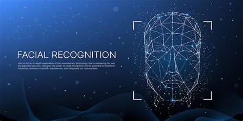 Premium Vector Face Recognition Technology 3d Geometric Wireframe