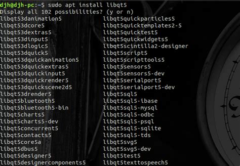 Ubuntu命令安装默认支持的qt5版本 Jame Deng 博客园