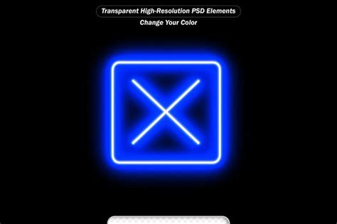 Premium PSD Error Blue Glowing Neon Ui Ux Icon