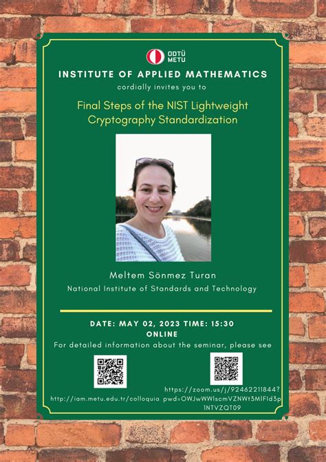Institute Of Applied Mathematics Metu On Linkedin Seminar