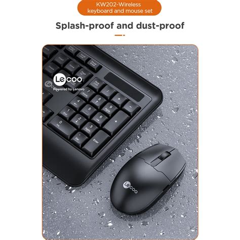 Lenovo Wireless Keyboard And Mouse Set Desktop Laptop Universal Plug And Play Keyboard And Mouse