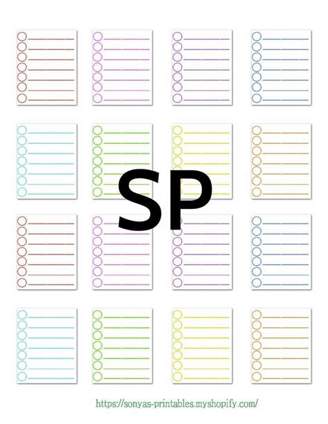 checkbox planner stickers ~ instant download printables